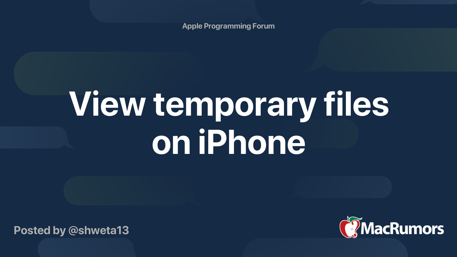 view-temporary-files-on-iphone-macrumors-forums