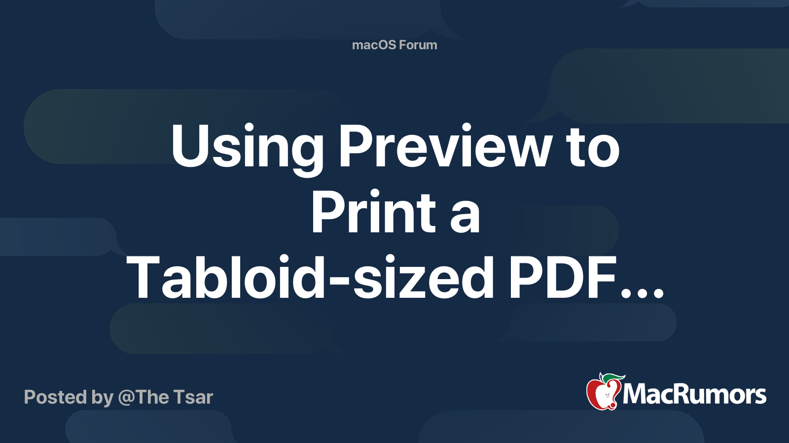 Using Preview to Print a Tabloid-sized PDF... | MacRumors Forums