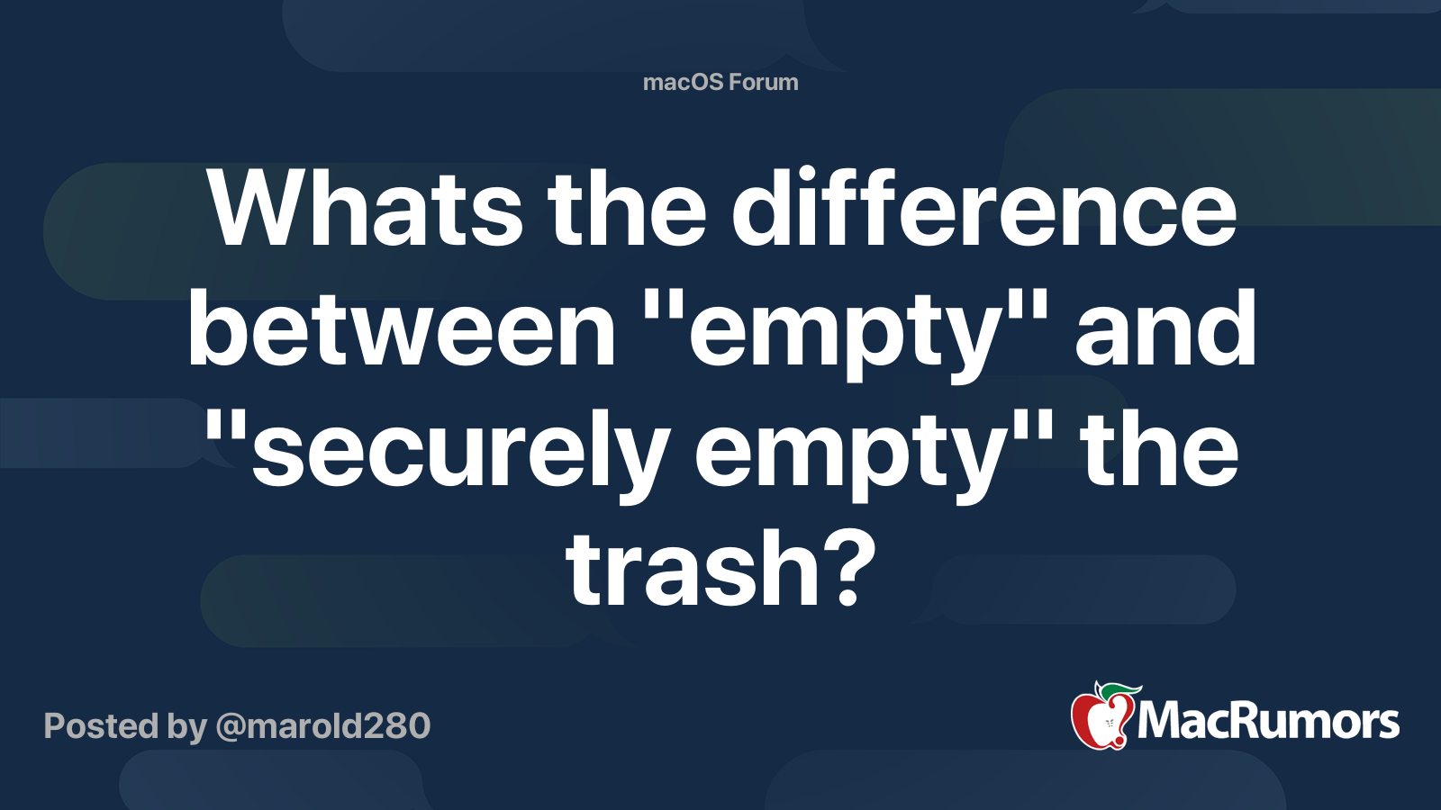 Whats the difference between "empty" and "securely empty" the trash ...