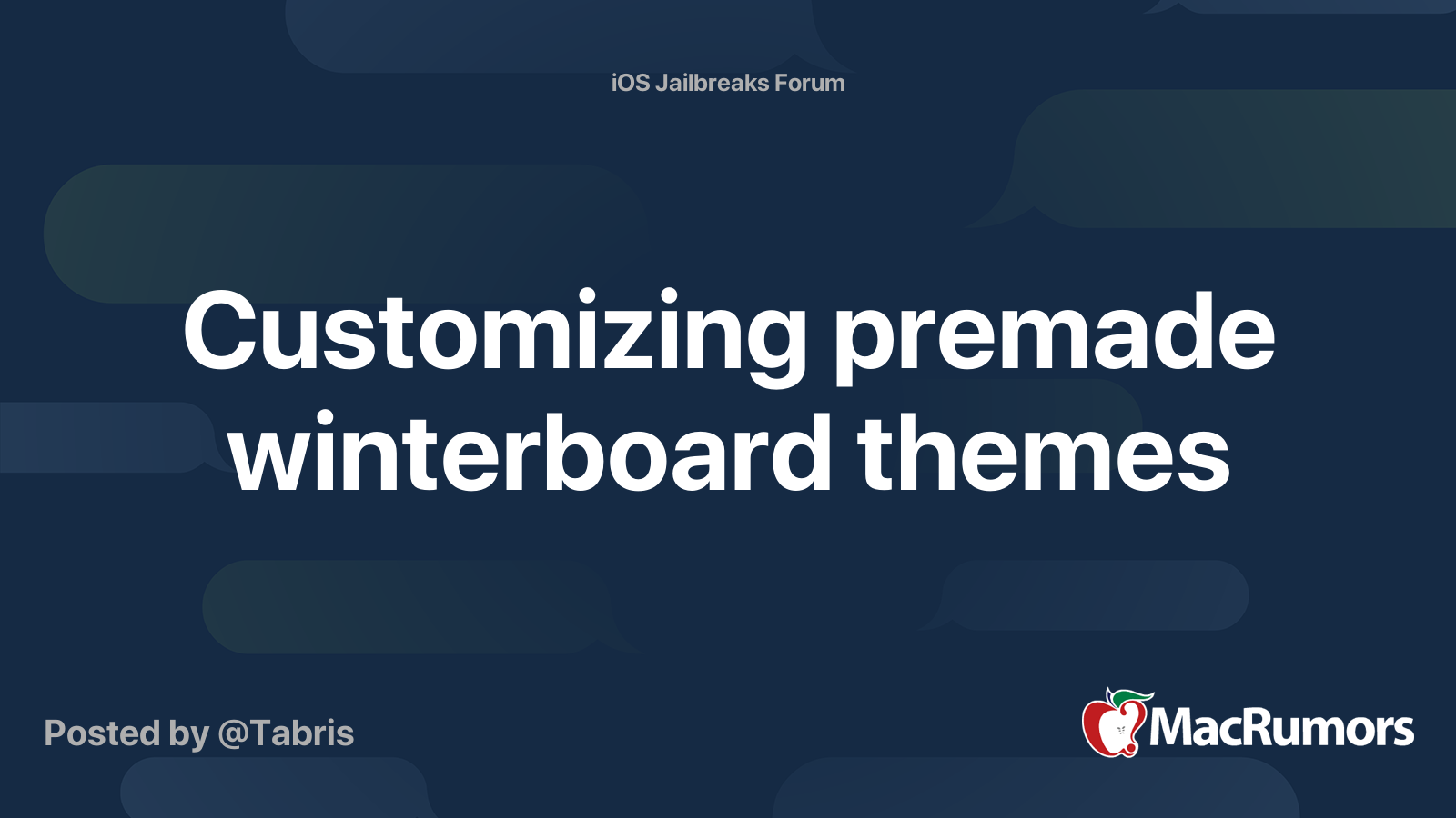 Customizing premade winterboard themes | MacRumors Forums