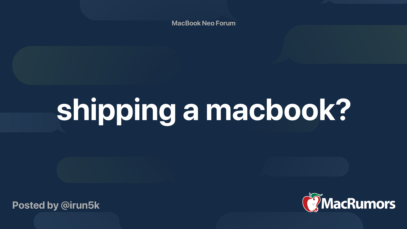Shipping A Macbook Macrumors Forums