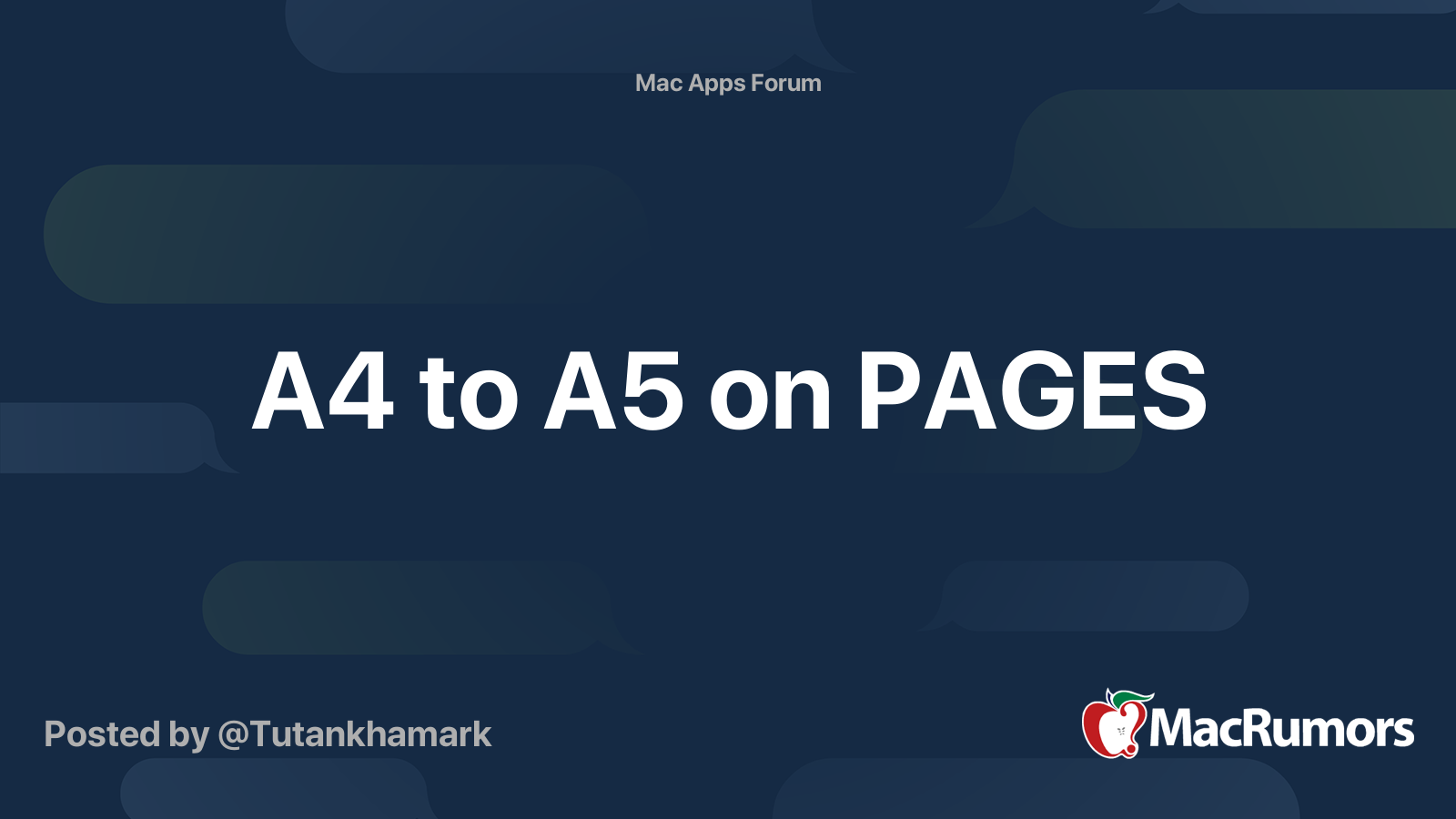 A4 to A5 on PAGES | MacRumors Forums