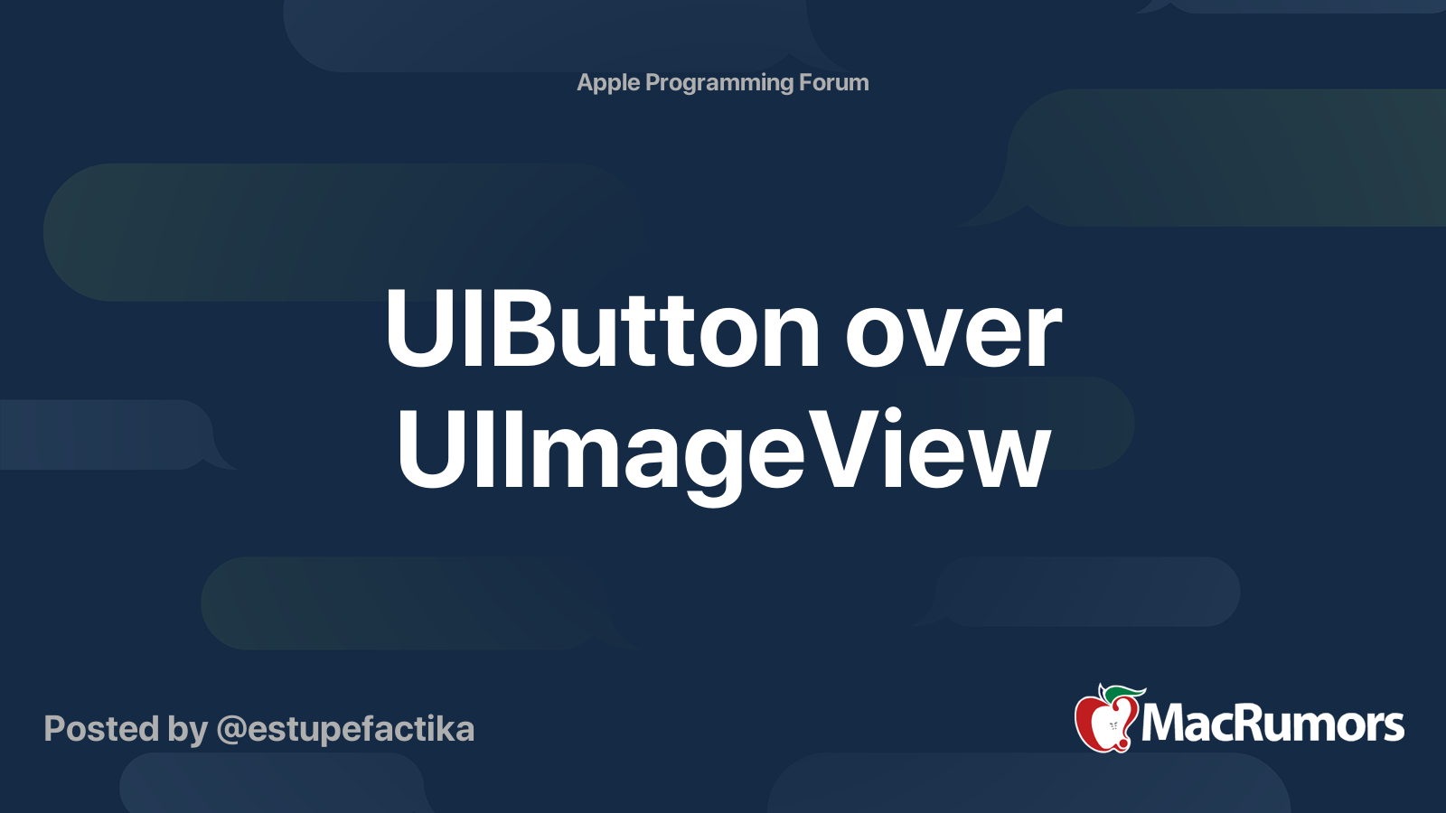 Uibutton Over Uiimageview Macrumors Forums