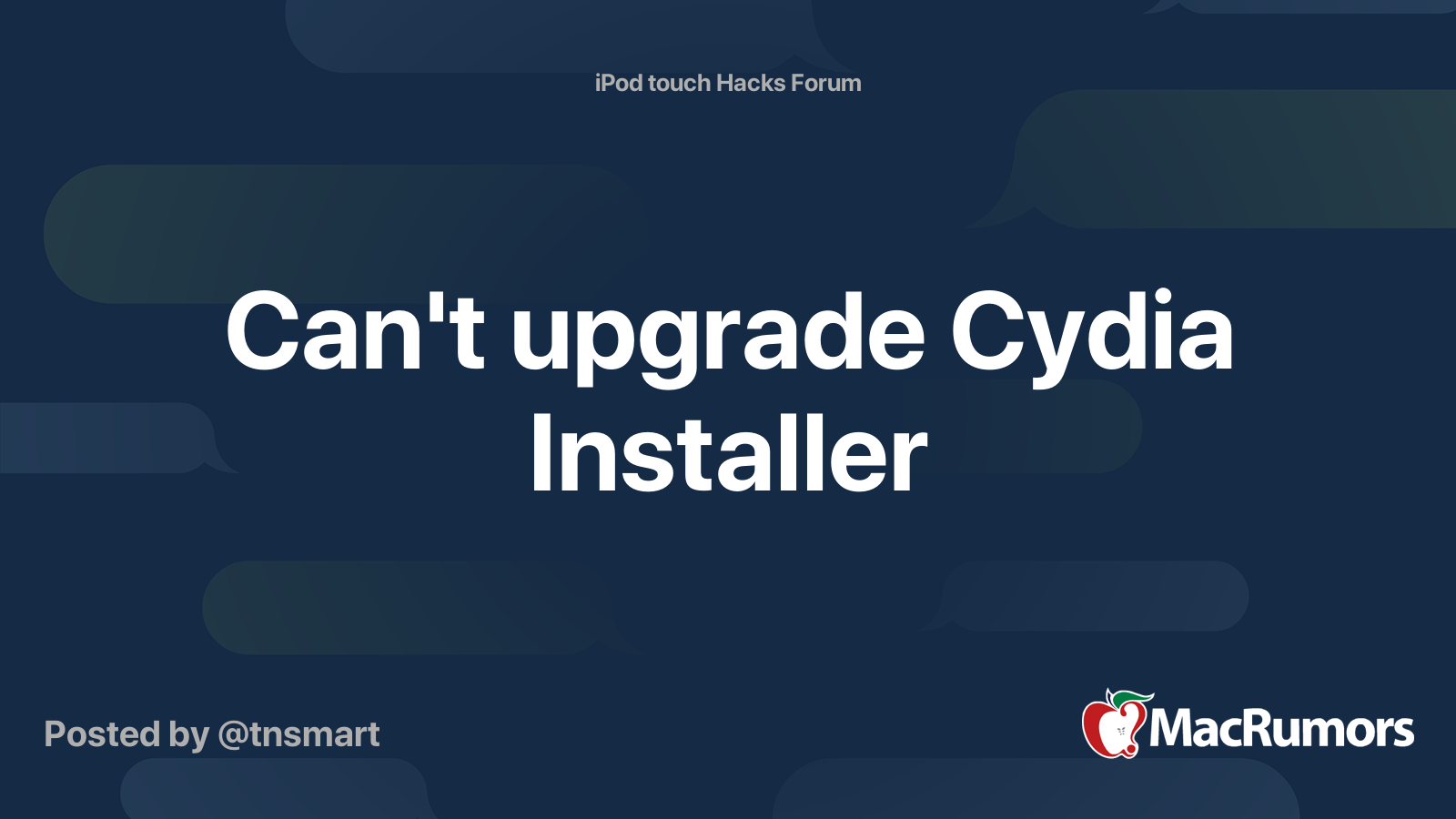 Can't upgrade Cydia Installer | MacRumors Forums