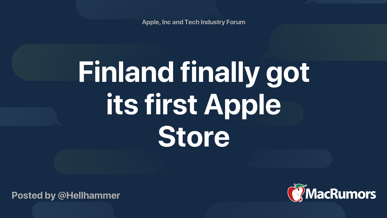 Finland finally got its first Apple Store | MacRumors Forums