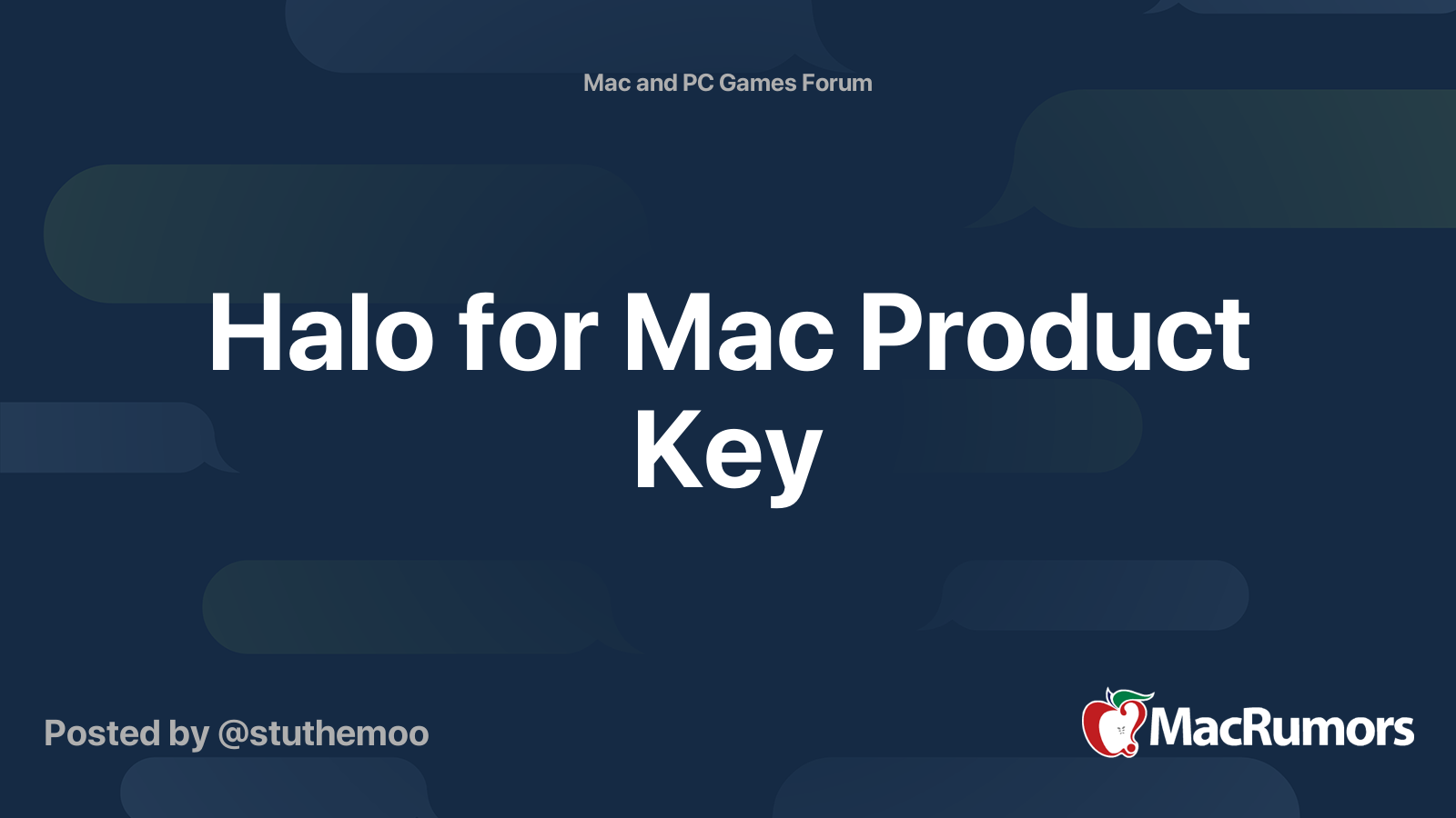 Halo for Mac Product Key | MacRumors Forums