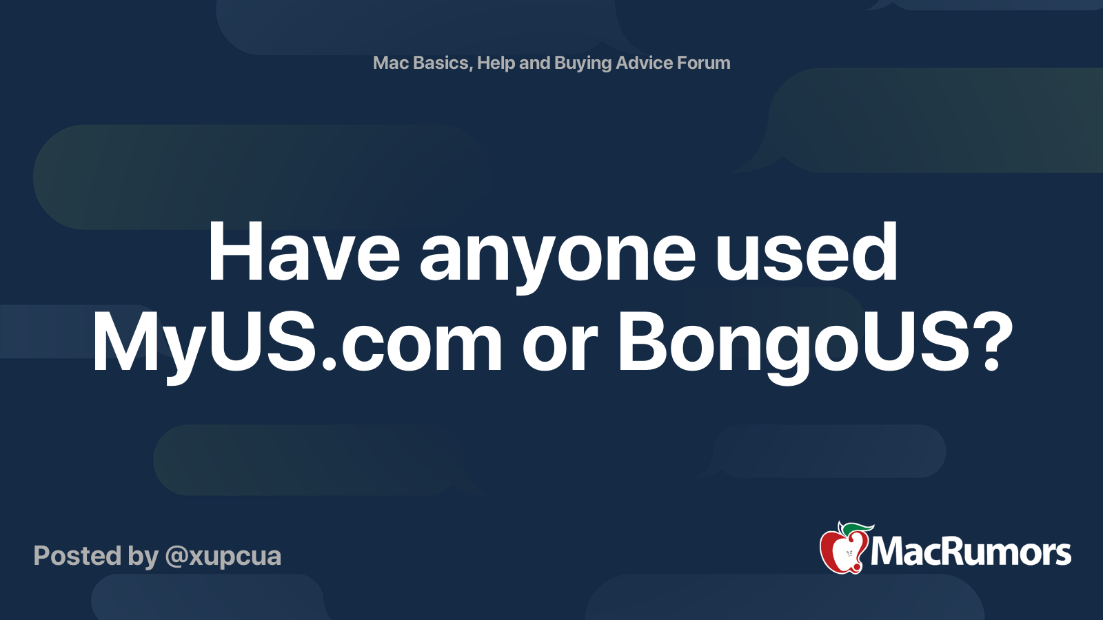 Have anyone used MyUS.com or BongoUS? | MacRumors Forums