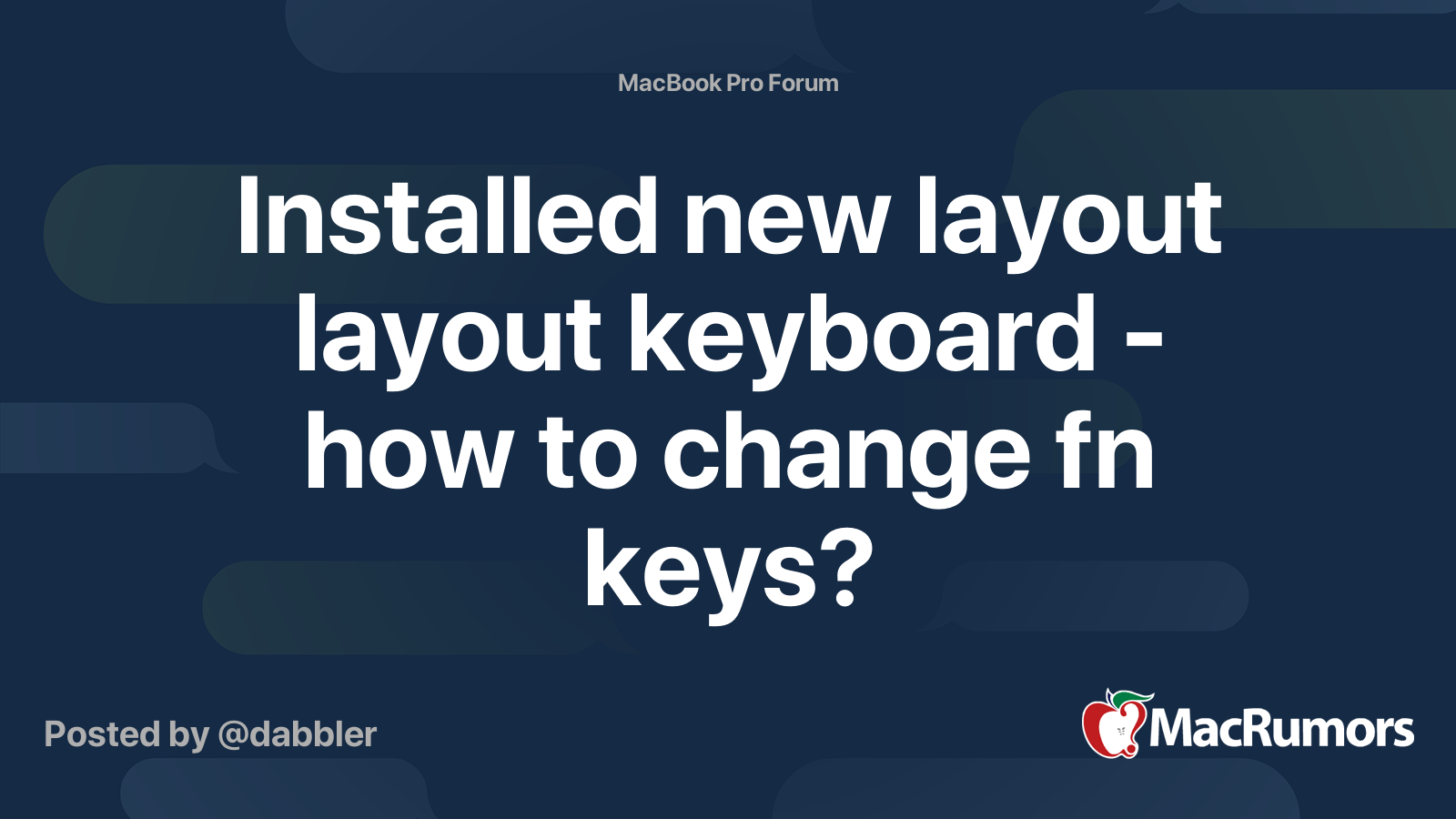 Installed new layout layout keyboard - how to change fn keys ...