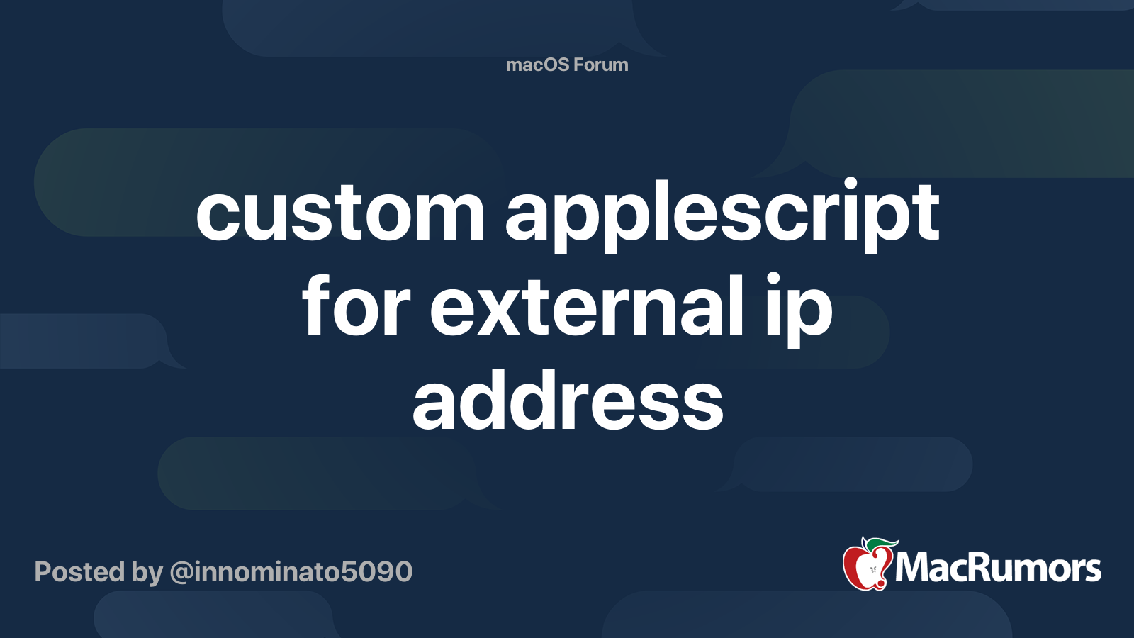Custom Applescript For External Ip Address Macrumors Forums