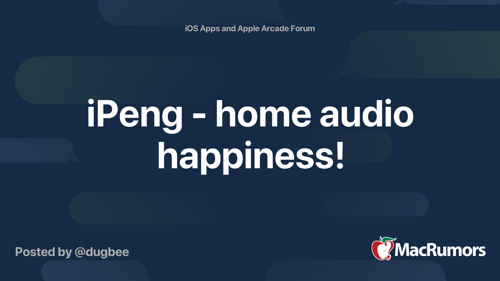 iPeng - home audio happiness! | MacRumors Forums