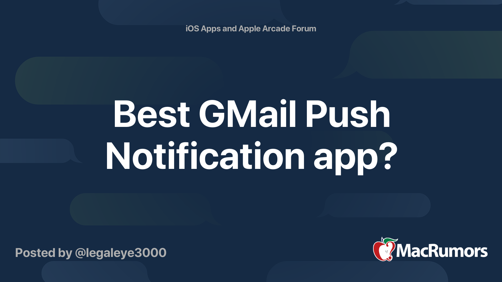 Best GMail Push Notification app? | MacRumors Forums