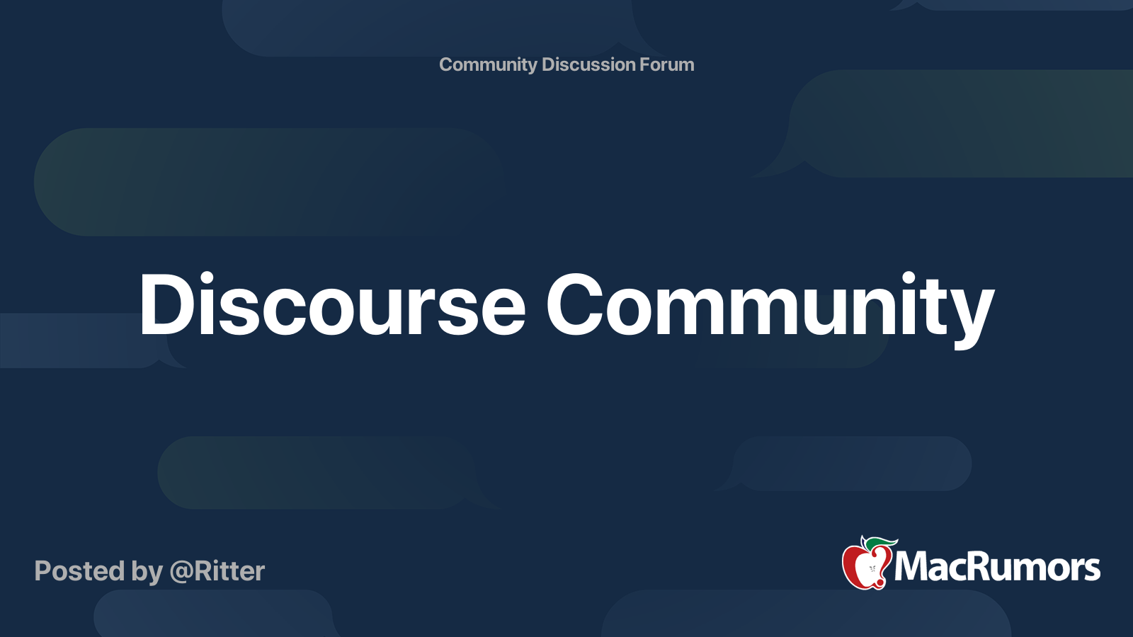 Discourse Community | MacRumors Forums
