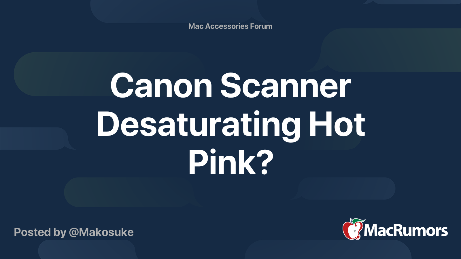 Canon Scanner Desaturating Hot Pink? | MacRumors Forums