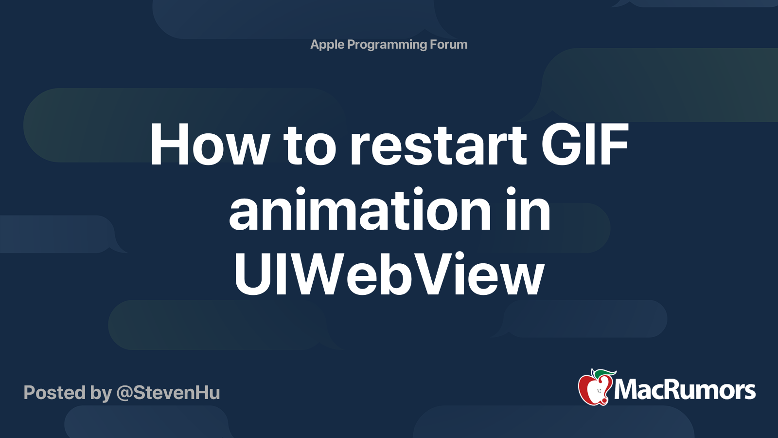 How to restart GIF animation in UIWebView | MacRumors Forums