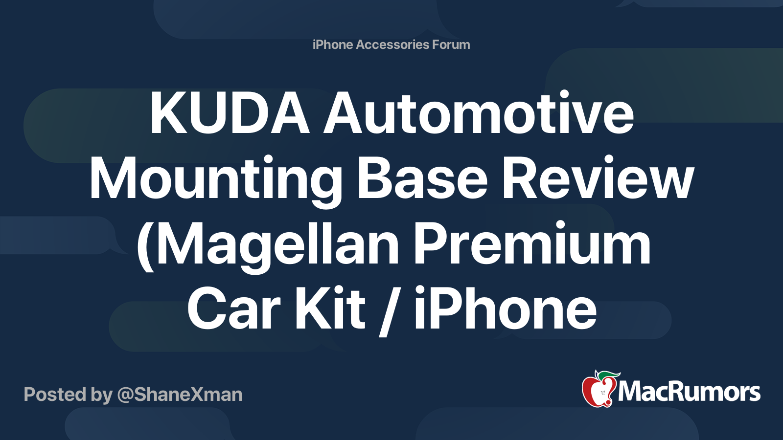 KUDA Automotive Mounting Base Review (Magellan Premium Car Kit / iPhone ...