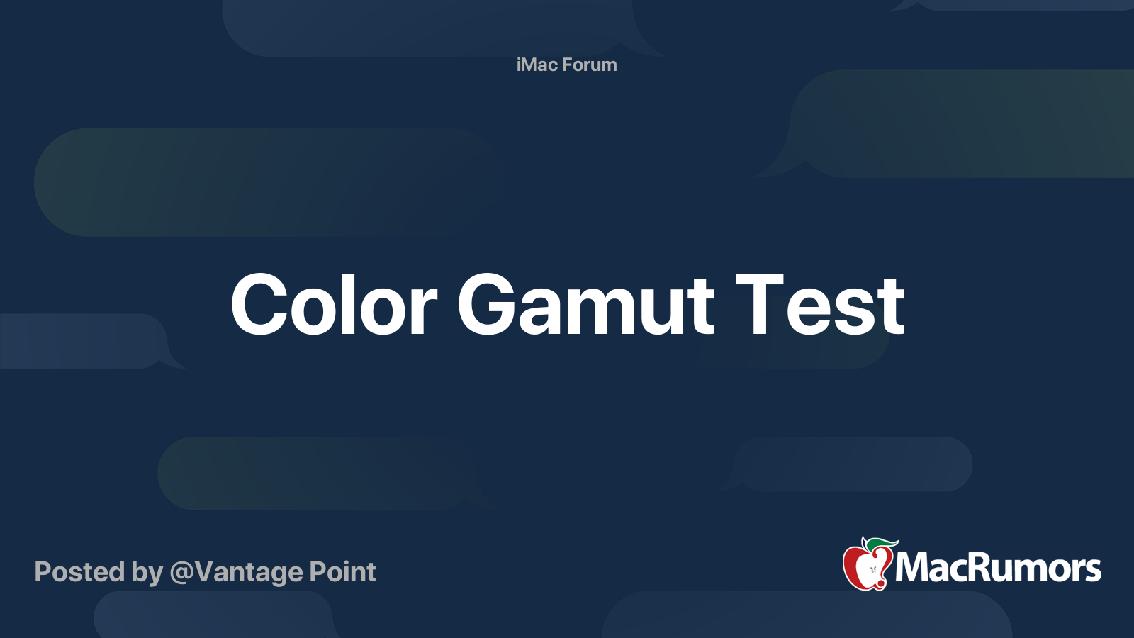Color Gamut Test | MacRumors Forums
