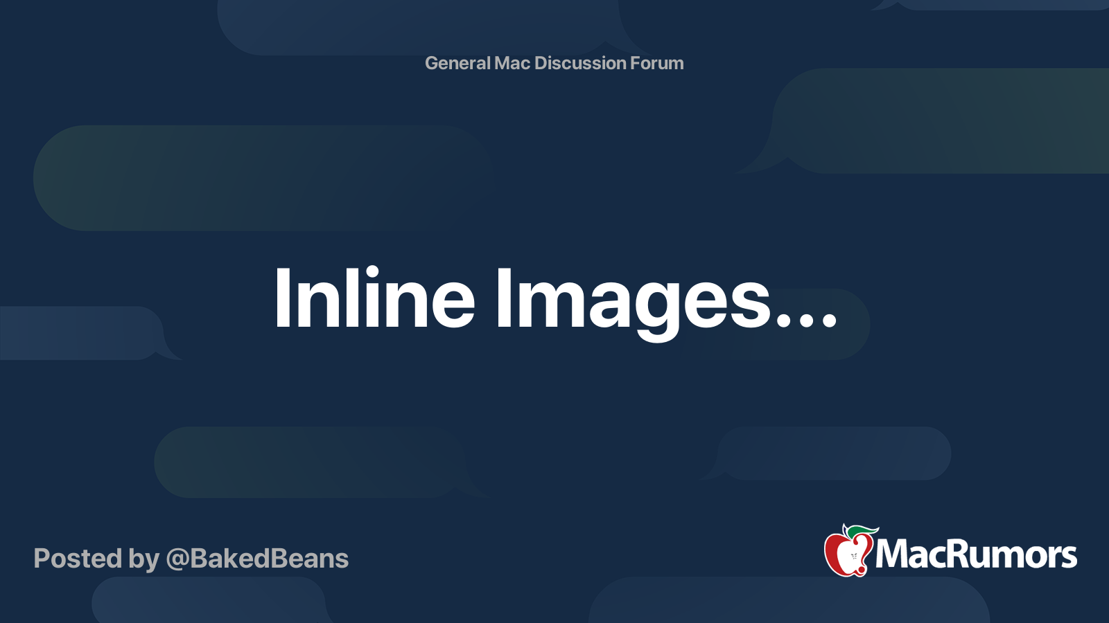 Inline Images... | MacRumors Forums