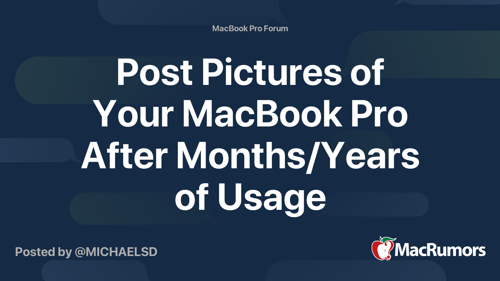 Post Pictures of Your MacBook Pro After Months/Years of Usage ...