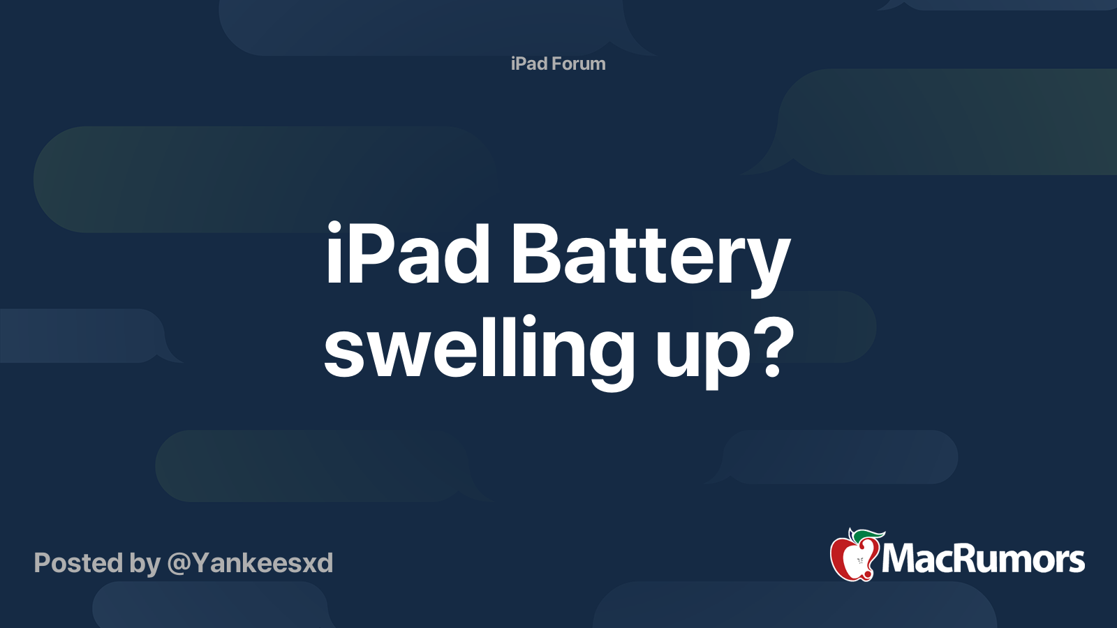 iPad Battery swelling up? | MacRumors Forums