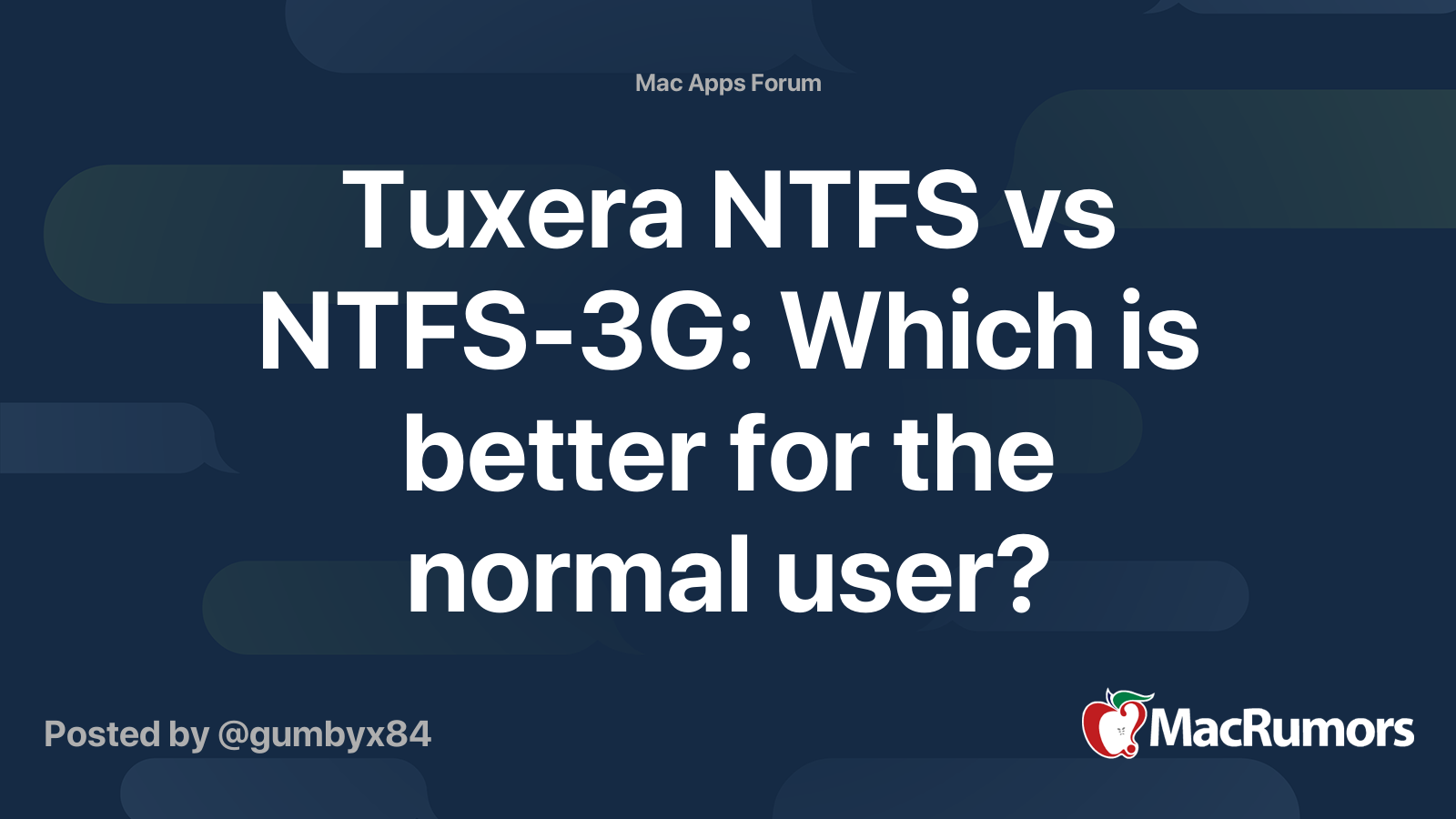 Tuxera NTFS vs NTFS-3G: Which is better for the normal user ...