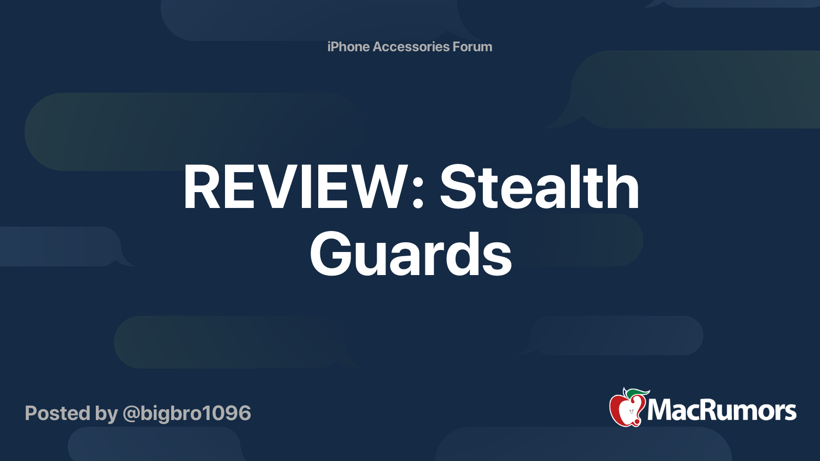 REVIEW: Stealth Guards | MacRumors Forums