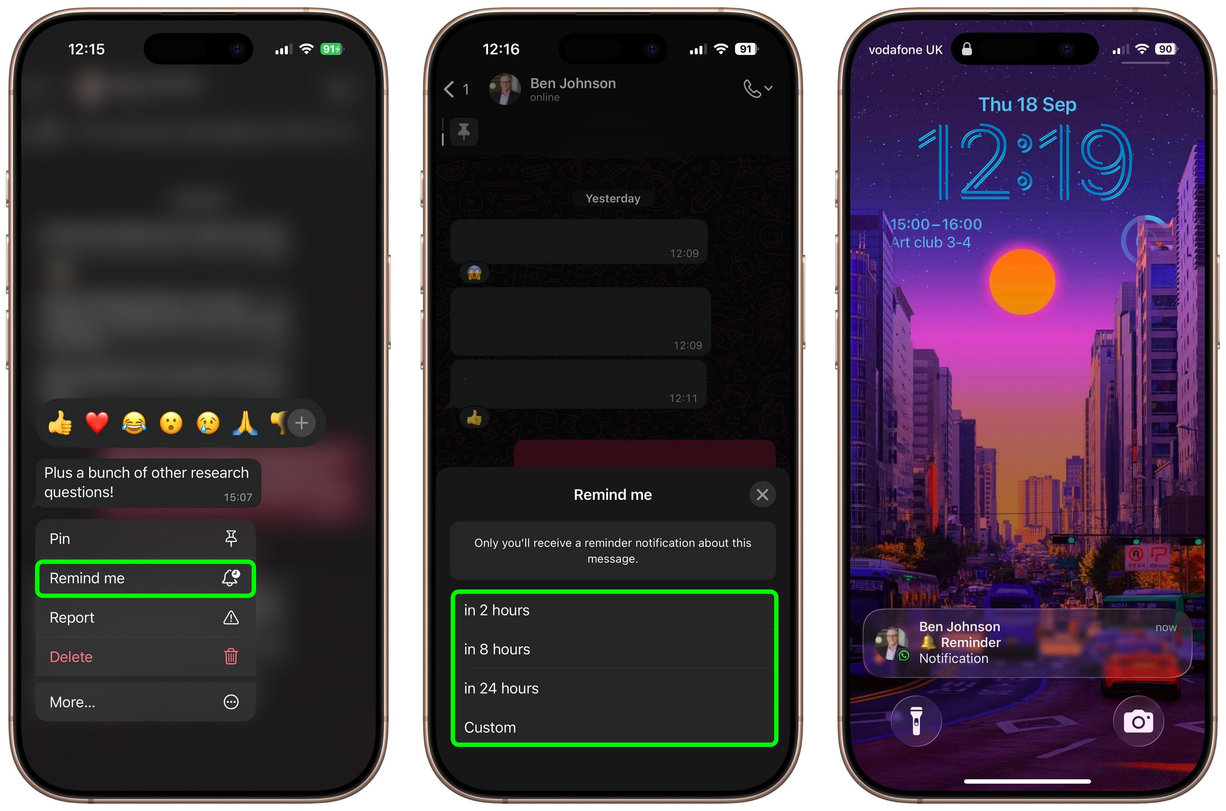 WhatsApp: How to Set a Message Reminder - MacRumors