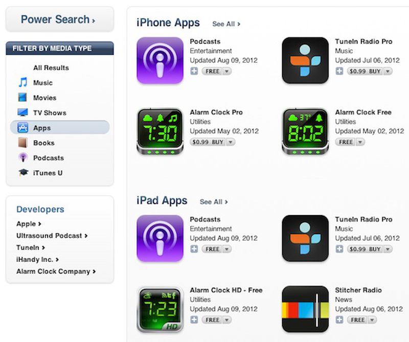 iTunes Store Glitch Limits 'Podcast' Search Results to Apple's Own App ...
