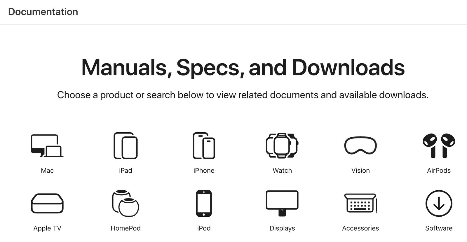Apple Launches All-in-One 'Manuals, Specs, and Downloads' Website ...