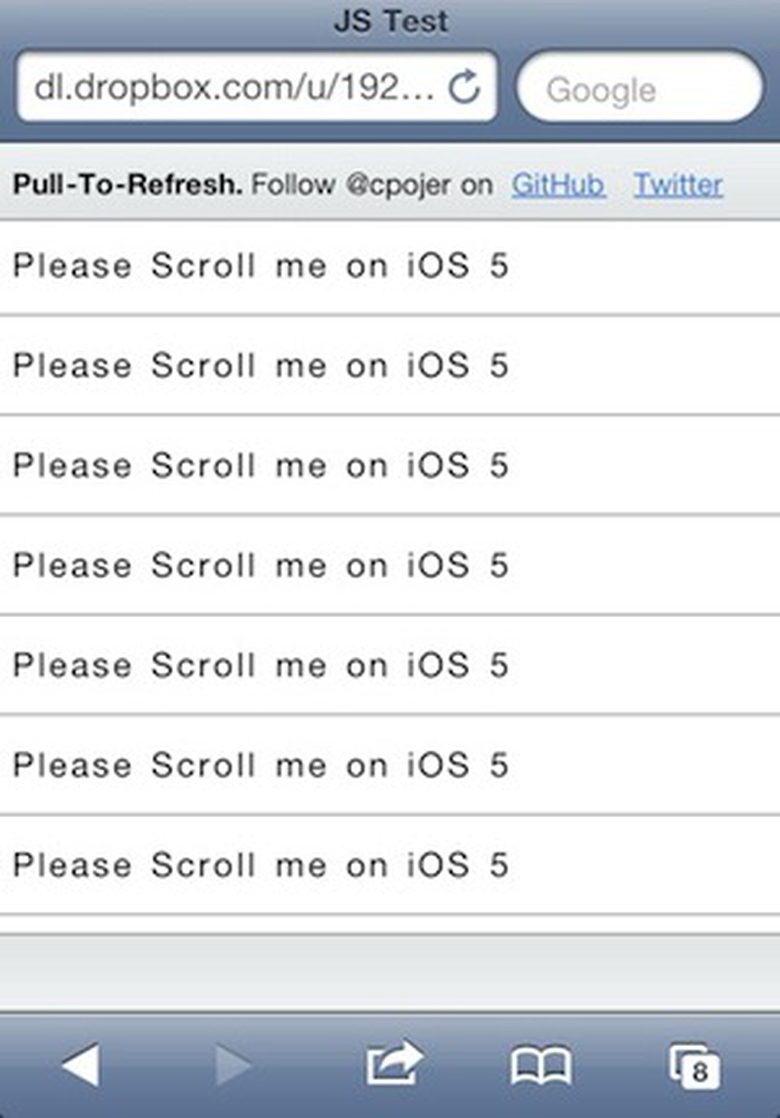 Demo of Native-Style Momentum Scrolling in iOS 5 Beta 2 - MacRumors