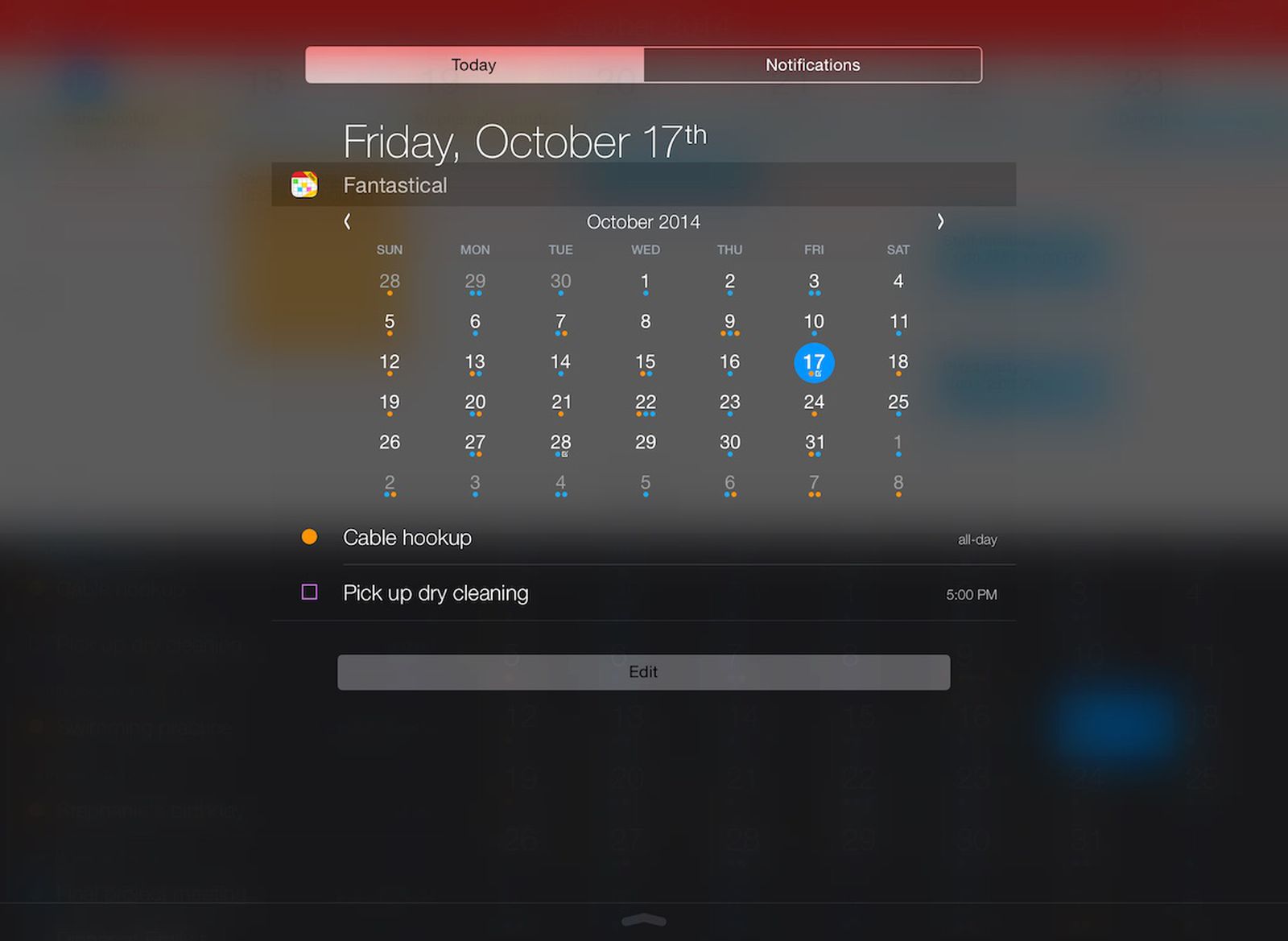 Fantastical for iPhone and iPad Go iOS 8-Only With Widgets, Extensions, and More - MacRumors