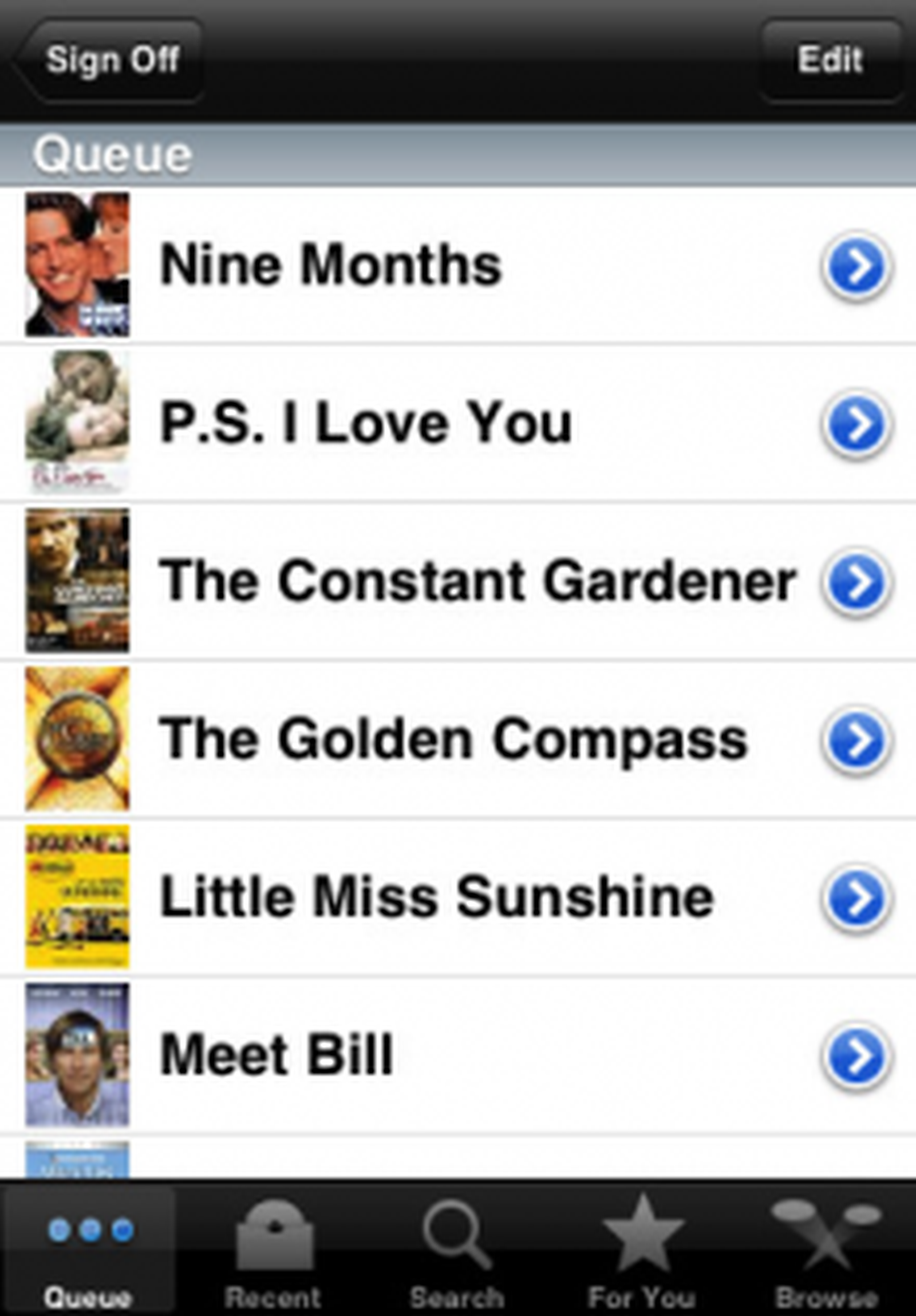 Manage Netflix and Blockbuster Queues on the iPhone - MacRumors
