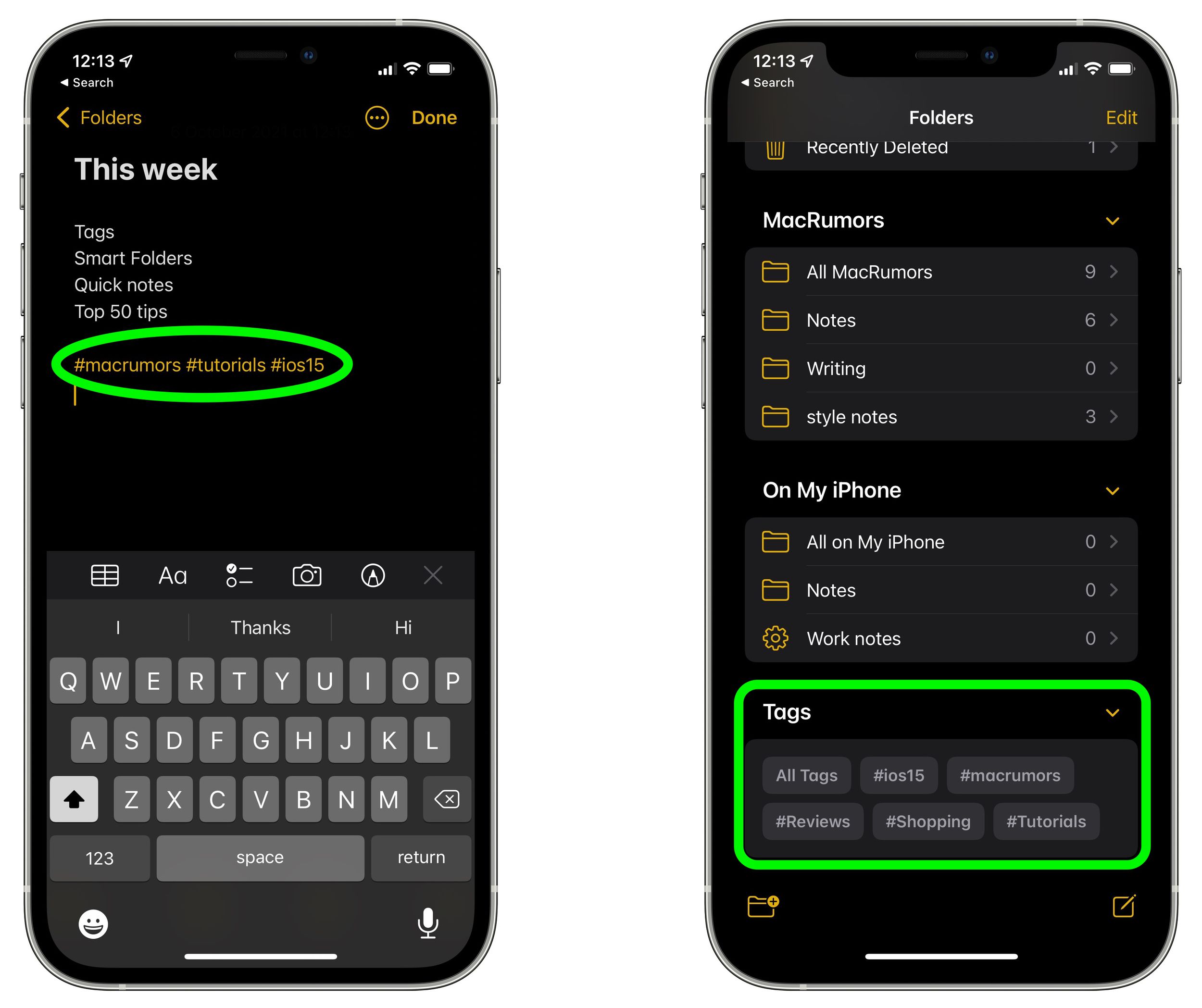 iOS 15: How to Use Tags to Organize Your Notes - MacRumors