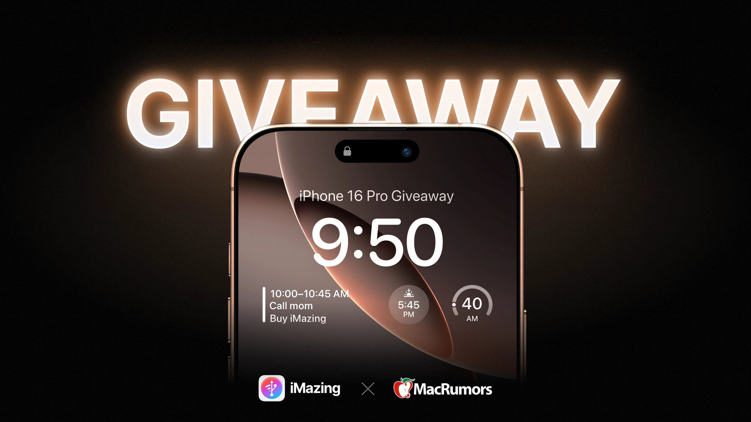 MacRumors Giveaway: Win an iPhone 16 Pro From iMazing - MacRumors