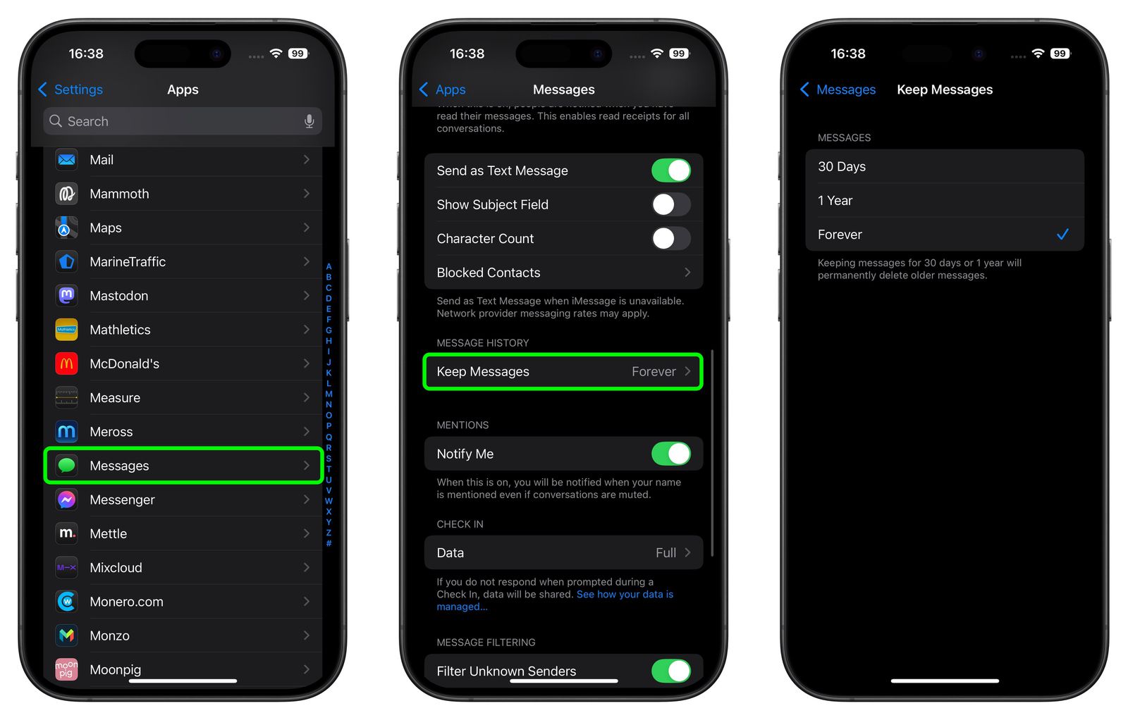 Auto-Delete Old Messages Chats on iPhone - MacRumors