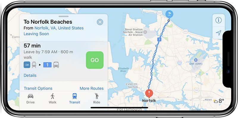 Apple Maps Now Supports Transit in St. Louis and Virginia Areas - MacRumors