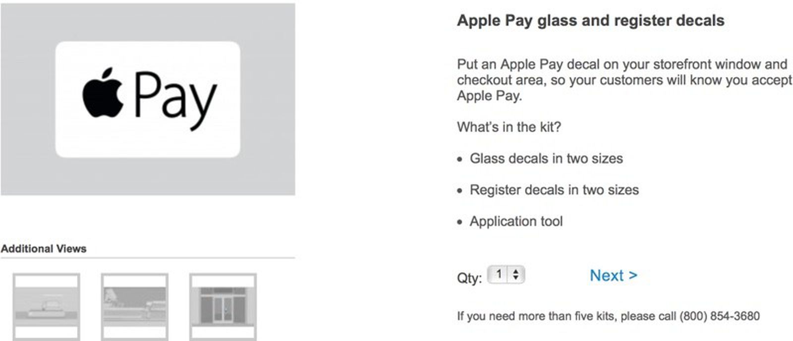 Apple Now Providing Apple Pay Window and Register Decals to Businesses ...