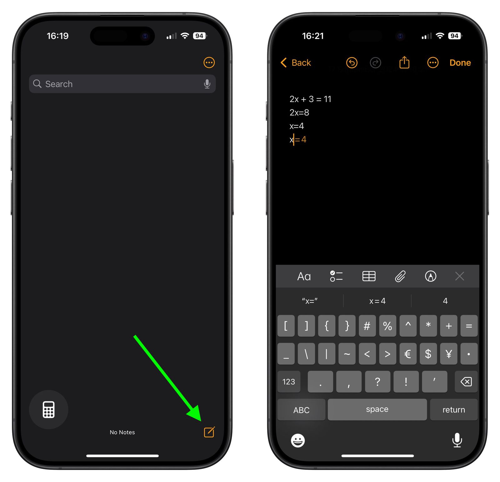 iOS 18: Use Math Notes in the Calculator App - MacRumors