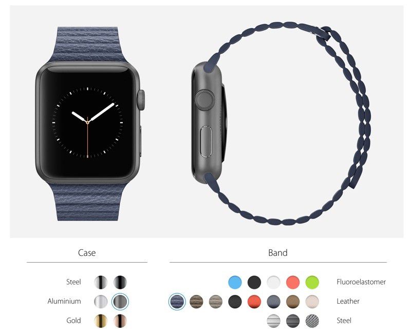 Apple Watch Site Lets Users Explore Different Band and Casing ...