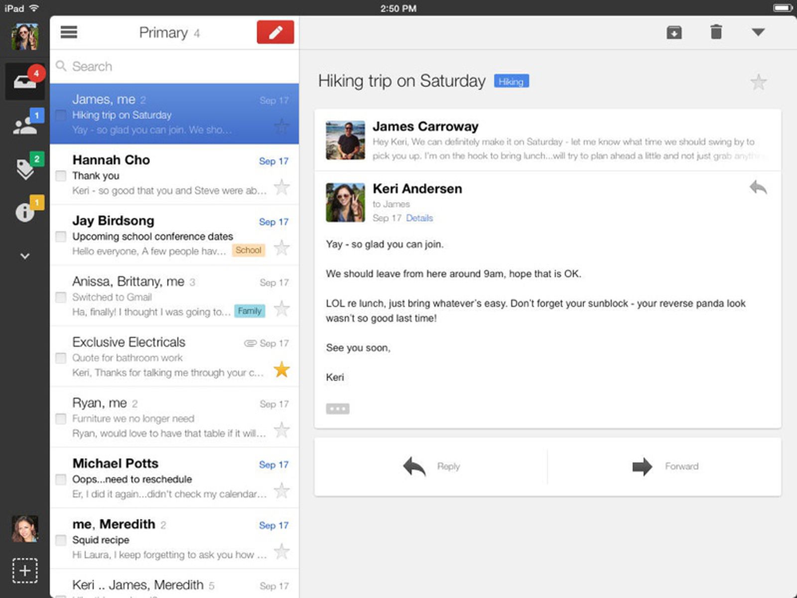 Gmail for iOS Gets iOS 7 Update, New Features for iPad - MacRumors