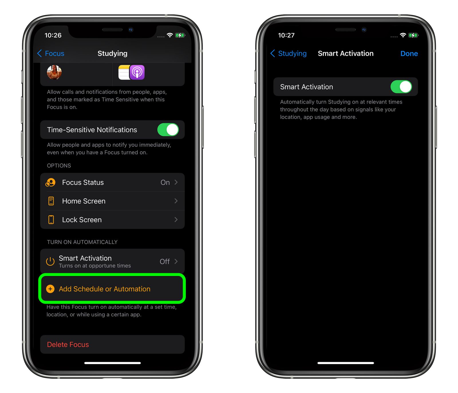 iOS 15: How to Enable Smart Activation for Focus Modes - MacRumors