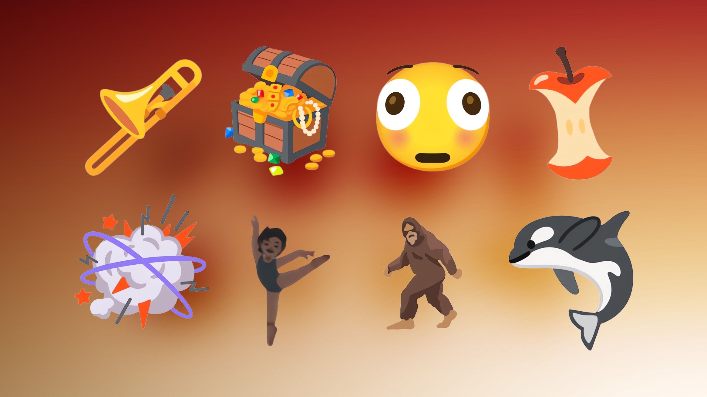 iOS 26 Emoji Will Include Bigfoot, Apple Core, Distorted Face, Fight ...