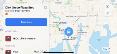 Apple Maps Transit Directions Available in Tampa, Florida - MacRumors