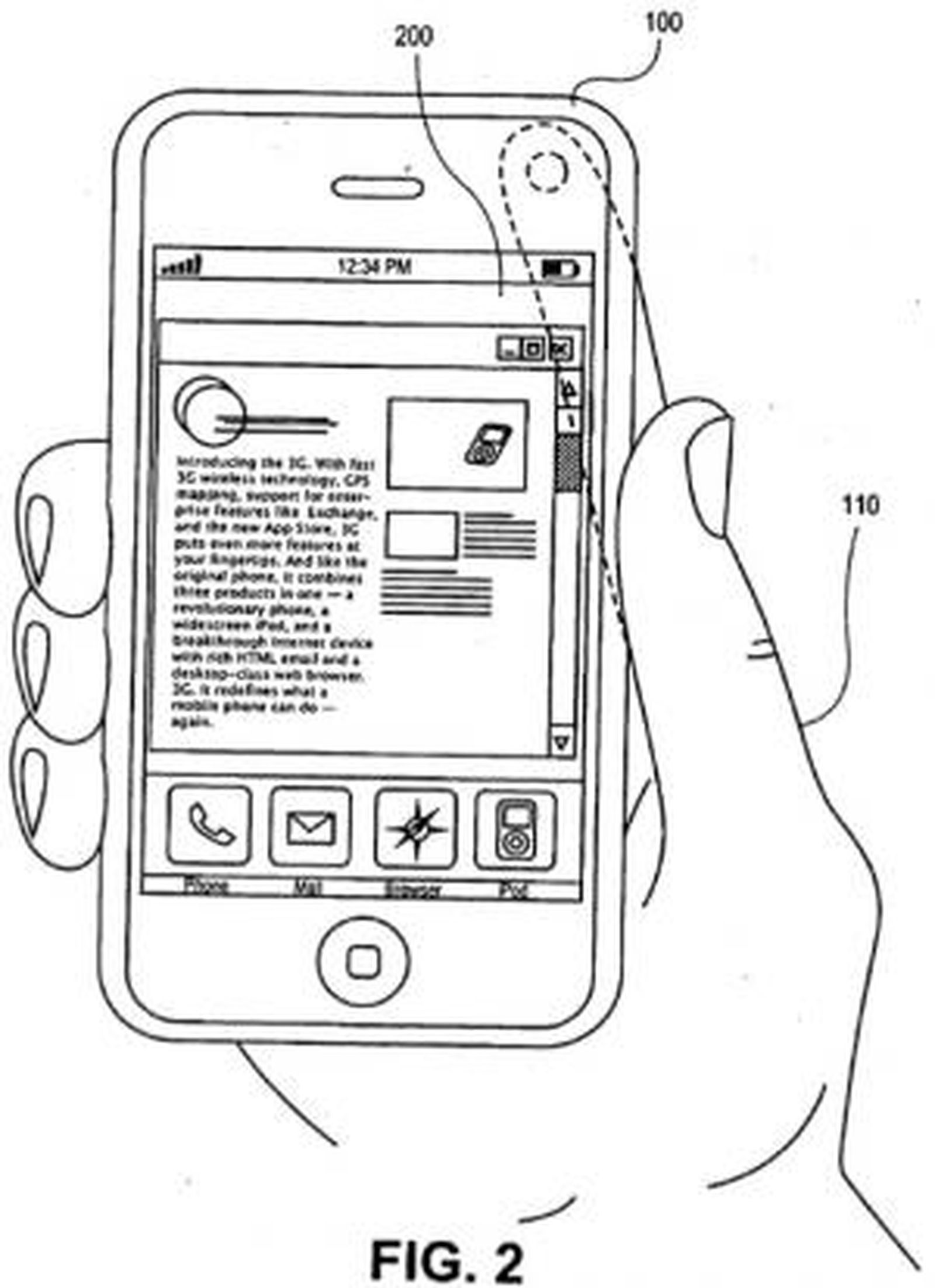 Apple Patent Application Details iPhone Control Via Finger Swipes Over ...