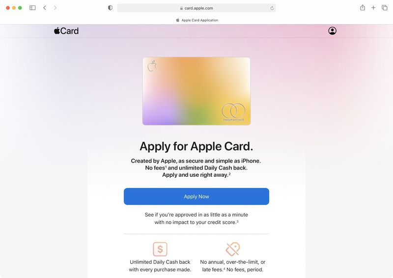 You Can Now Apply for Apple Card on the Web - MacRumors
