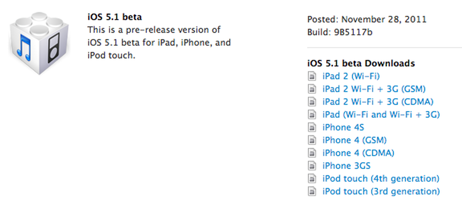 Apple Begins Seeding of iOS 5.1 Beta, Xcode 4.3 to Developers - MacRumors