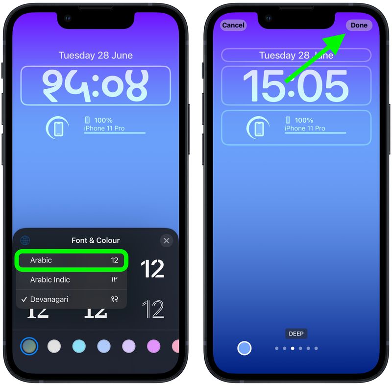 iOS 16: How to Change the Lock Screen Clock to Arabic Numerals - MacRumors