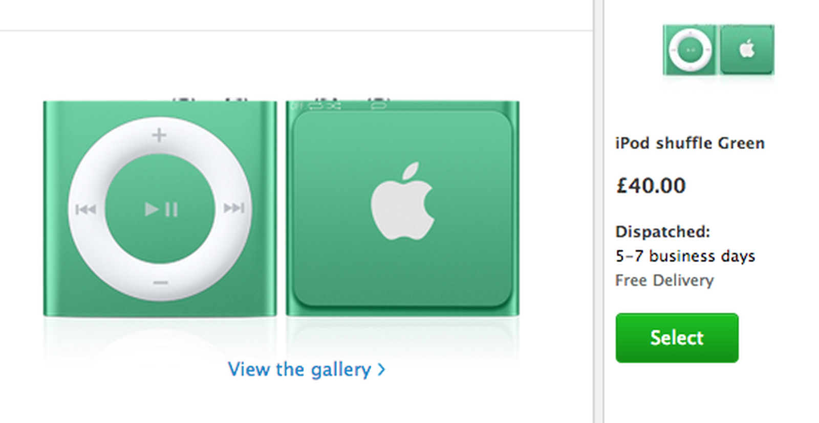 iPod Shuffle Shipping Times Improve to 5-7 Days in Europe Following ...