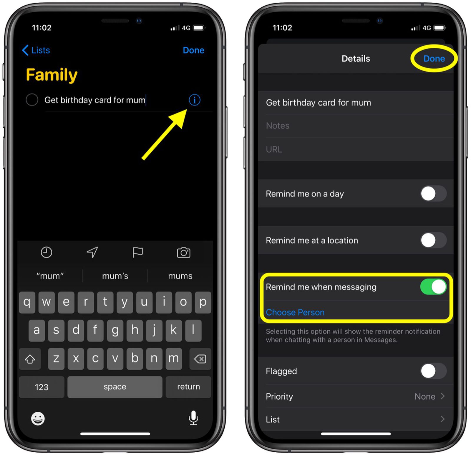 How to Create a Messages-Based Reminder on Your iPhone - MacRumors