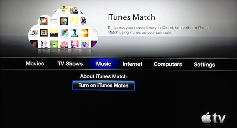 Apple Turns on iTunes Match for Apple TV with New 'Music' Section ...