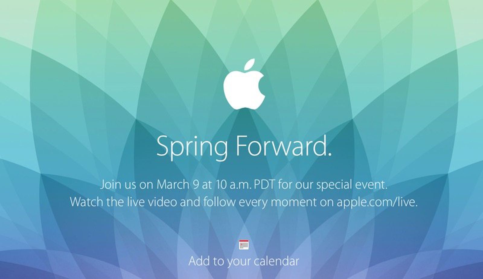 Apple to Live Stream 'Spring Forward' Apple Watch Event on March 9 ...